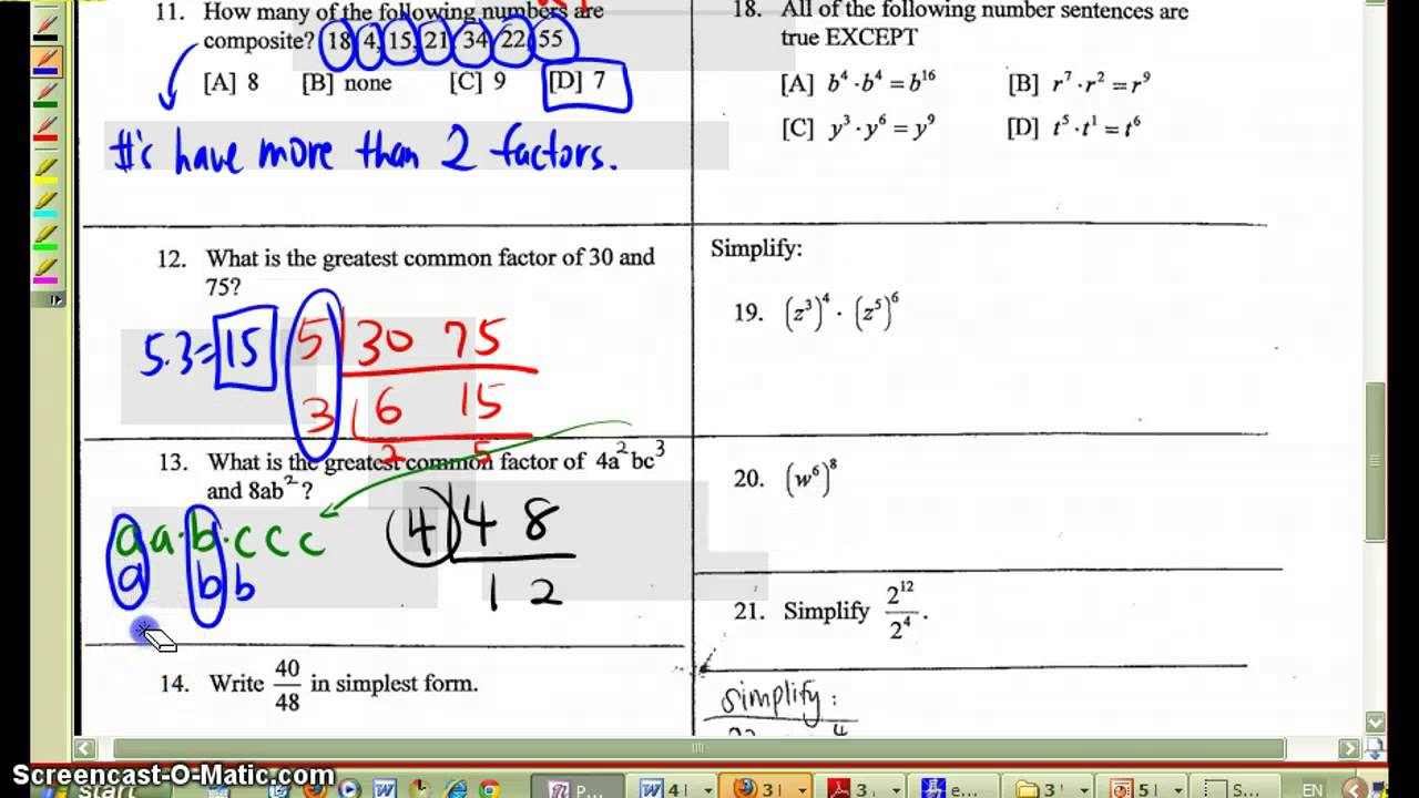 Practice Ch. 4 Test #1-23