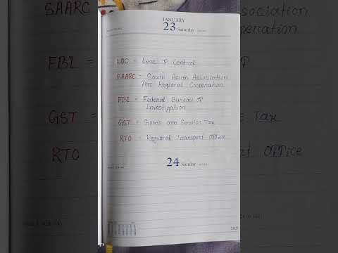 Full Form of LOC/SAARC/FBI/GST/RTO #education #study #english #knowledge