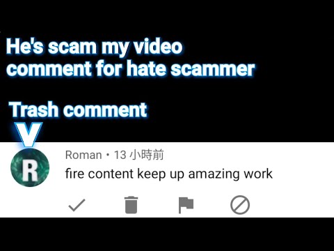 Spammer channel(BOT) comment my video for hate spammer[I'm block all spammer channels]