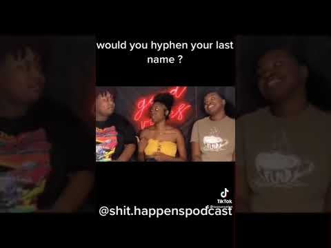 would you or would you not hyphen your last name ??!