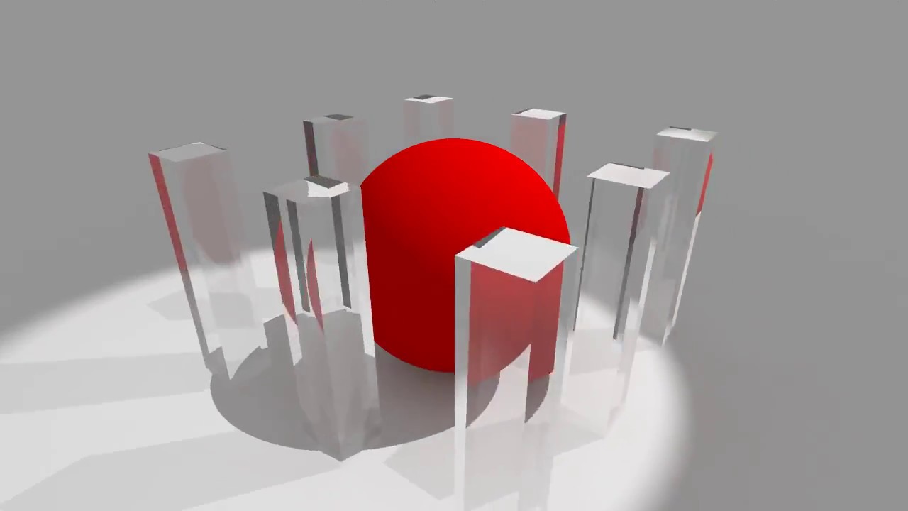 Python POV-Ray 3D Scene Generation