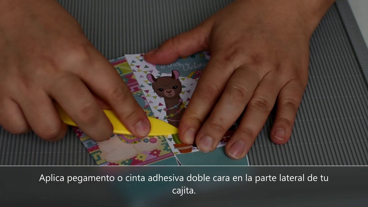 Tutorial cajita de palomitas, papitas o dulces.