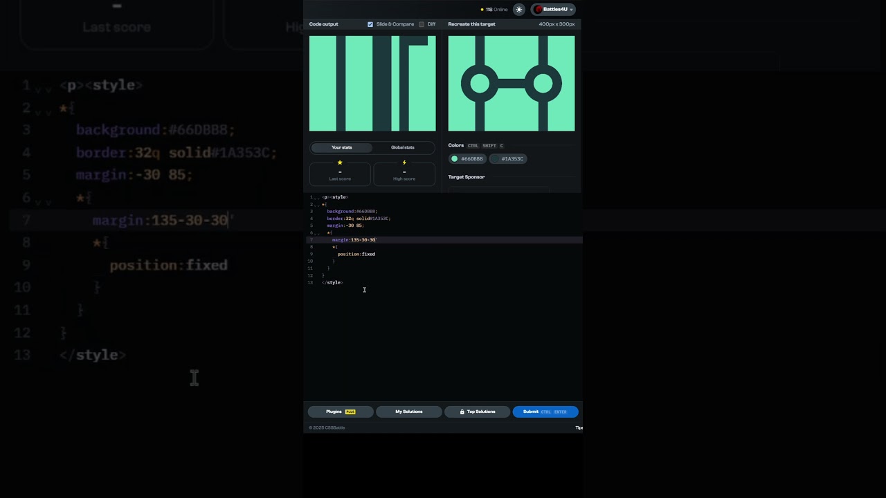 CSS battle - 19 Mar, 2025 - Daily Challenge Solution - 100% Solution