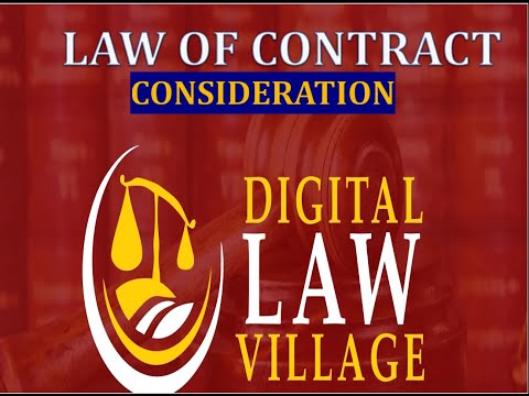 Consideration as an element of a valid contract (Contract Law Lecture)