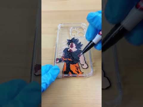 Pinté a Goku en Funda para Celular 😏