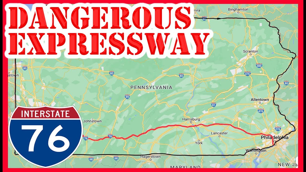 Why the I-76 Schuylkill Expressway in Philadelphia is the MOST DANGEROUS Highway in Pennsylvania