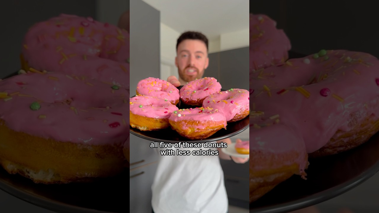 75 Calorie High Protein Donuts🍩 #fatlossrecipes #weightlossrecipes #foodporn #weightloss