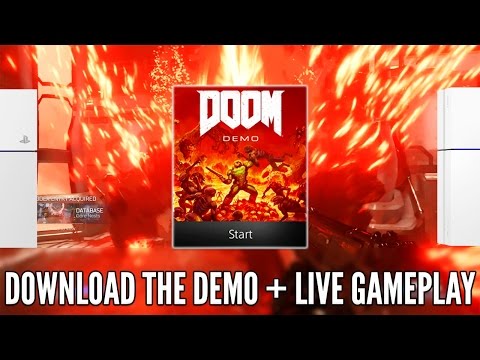 DOOM: HOW TO DOWNLOAD THE DEMO ON PS4 + LIVE GAMEPLAY!