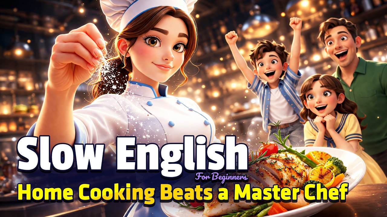 A Famous Chef Lost to My Homemade Food | Easy English Listening Practice (A2)