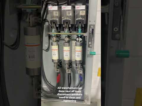 Main disconnect breaker preventive maintenance