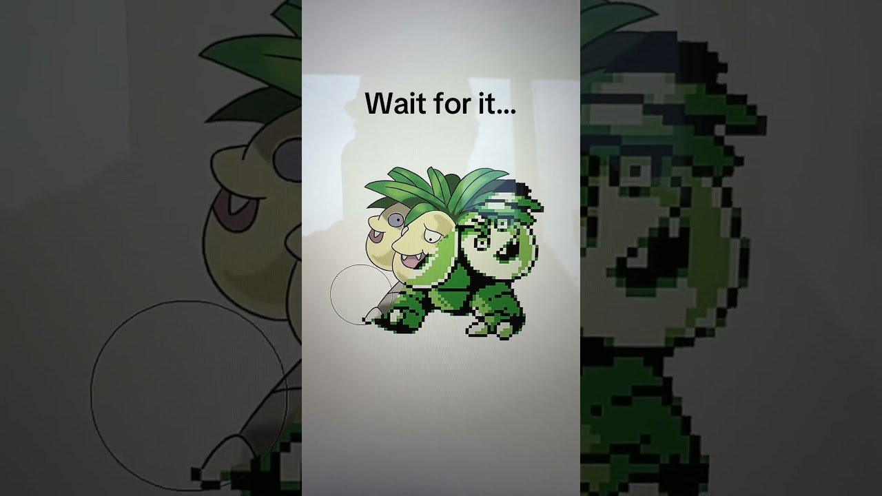 Upscaling Exeggutor’s original sprite in Photoshop