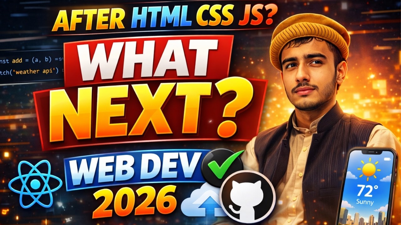 What to Do After HTML, CSS & JavaScript (2026): React, Tailwind, GitHub & APIs