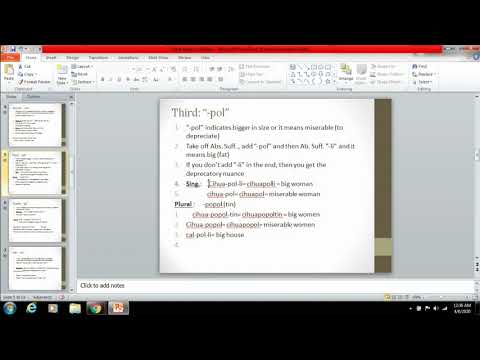 Nahuatl: Other Types of Suffixes Pt. 2 (-ton, -pol)