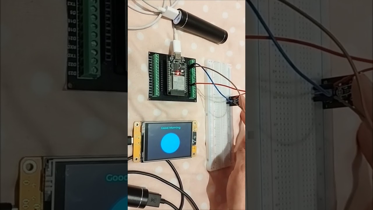 LVGL CYD ESP32-2432S028R Create a simple ESP-NOW project(Tutorial Link In Description)