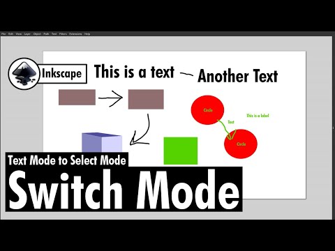 Inkscape - Text mode to select mode