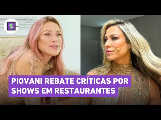 Luana Piovani ironiza críticas por se apresentar em restaurantes