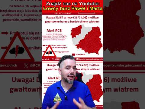 ALERT RCB NA PONIEDZIA艁EK. #prognoza #pogoda #polska #prognozapogody