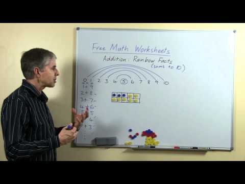 Teacher Math Lesson: Addition Rainbow Facts