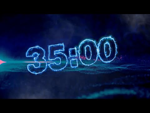 35 Minute Blue Electric Countdown Timer (Online Stopwatch)