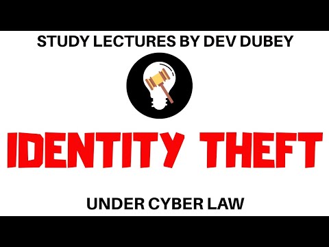 Identity theft | What is identity theft | Meaning & Definition Hindi-English Explanation | Law terms