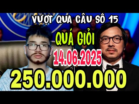 Ai Là Triệu Phú Mới Nhất 14/06/2025 người chơi QUÁ GIỎI vượt qua câu hỏi số 15 - GAME HAY TRÍ TUỆ