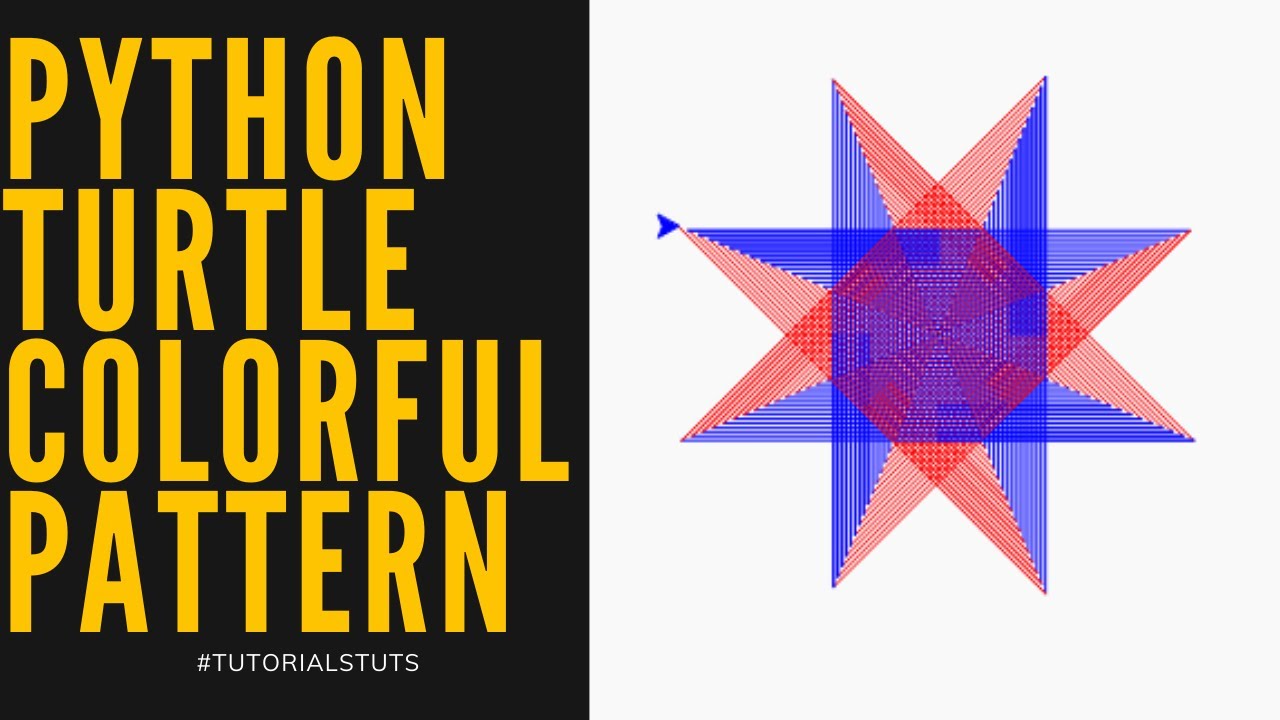 Colorful Spiral Pattern in Python | Turtle Python turtle graphics tutorial