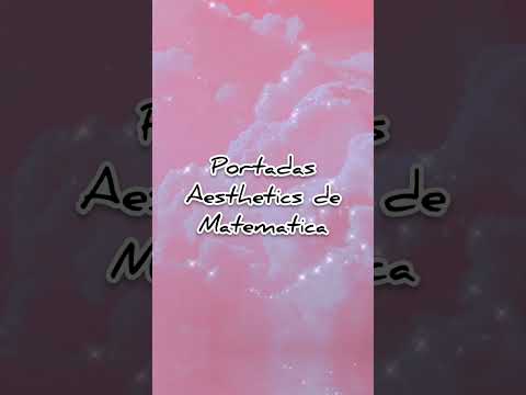 portadas aesthetics para matematica