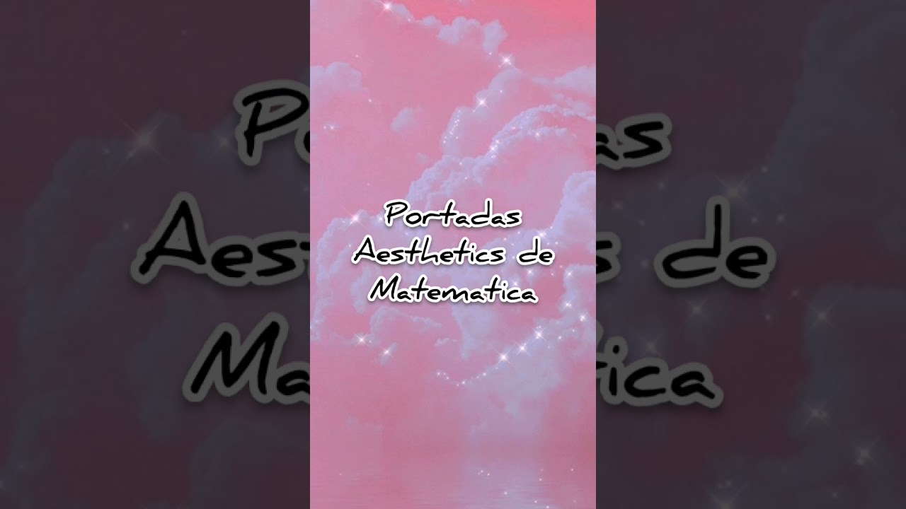 portadas aesthetics para matematica
