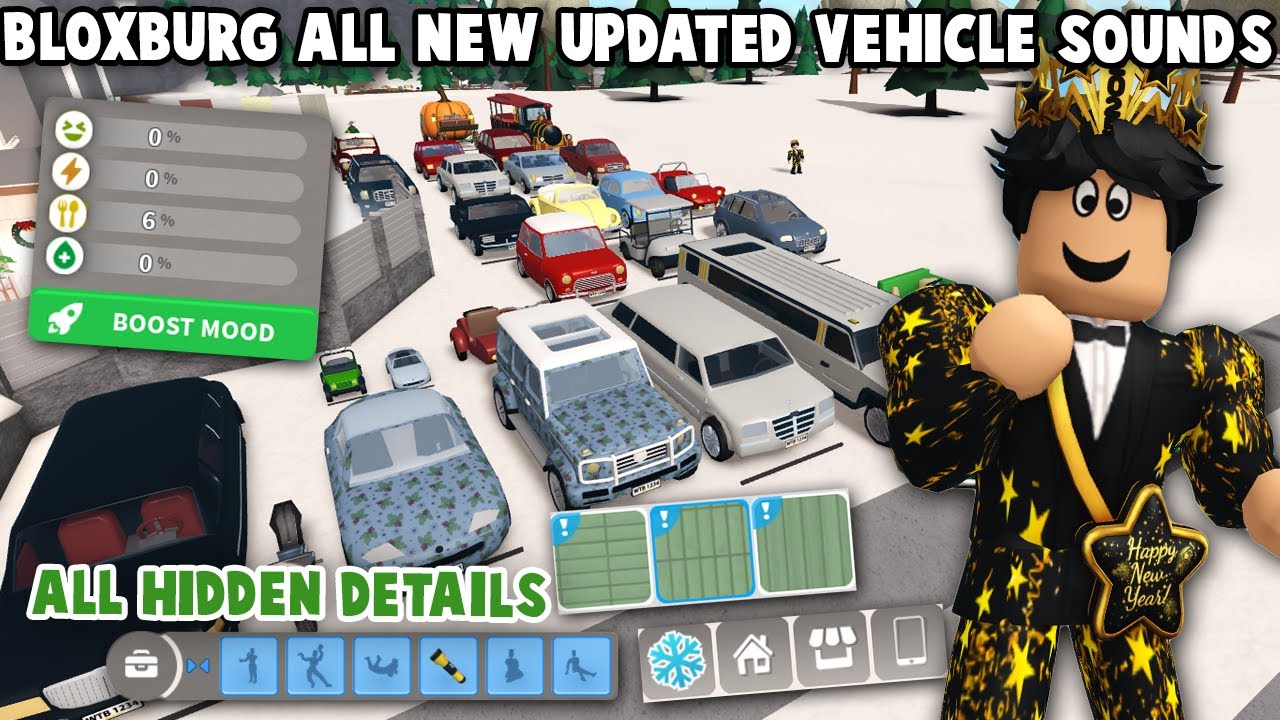 ALL NEW UPDATED BLOXBURG VEHICLE SOUNDS... NEW YEARS UPDATE HIDDEN CHANGES