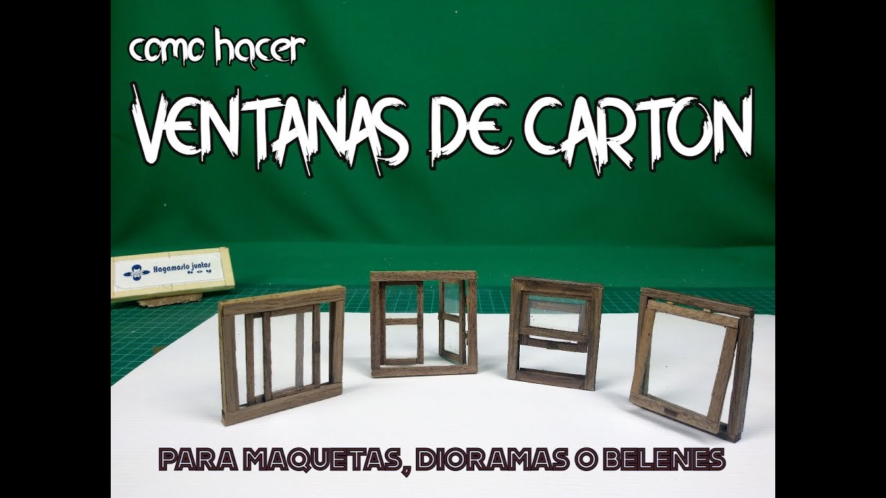 Como hacer VENTANAS de CARTÓN/ fácil,rápido,realistas/ Maquetas, Dioramas, Belenes/2022