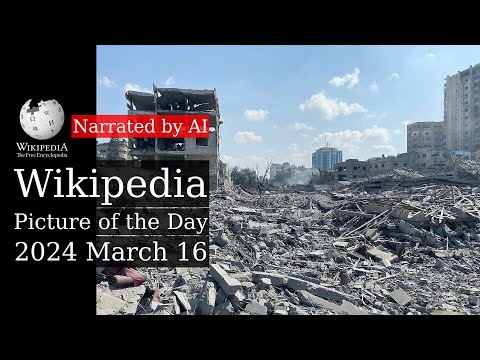 Wikipedia Picture of the Day: 2024-03-16 - Bombing of Gaza (Narrated by Amy)