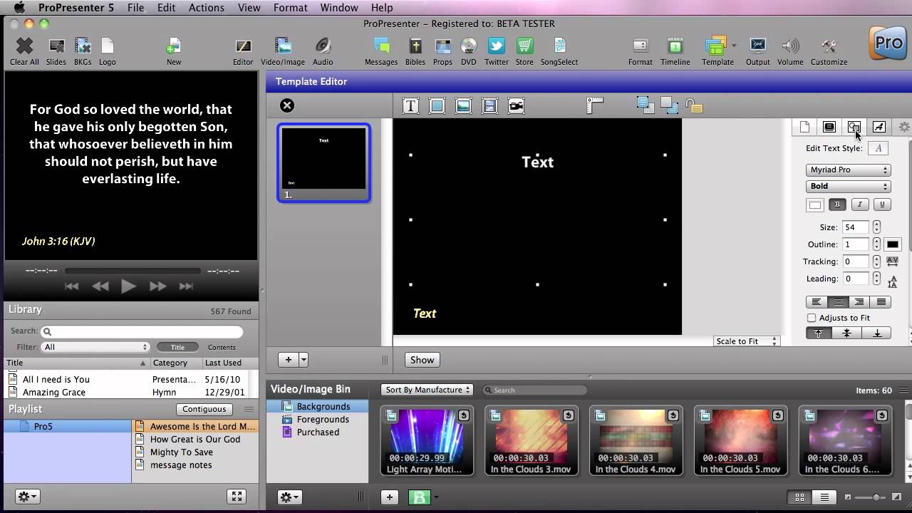 ProPresenter 5 Scripture Enhancements
