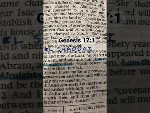 The Almighty God 🤍 El Shaddai 🤍 Genesis 17:1 In The Bible 🤍