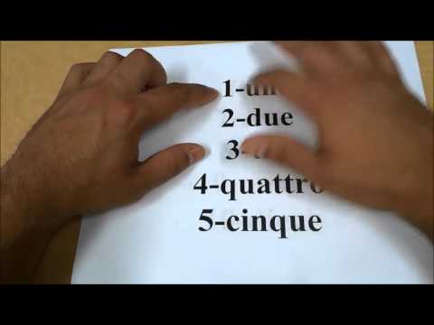 How To Say The Numbers 1-20 In Italian-Language Lesson