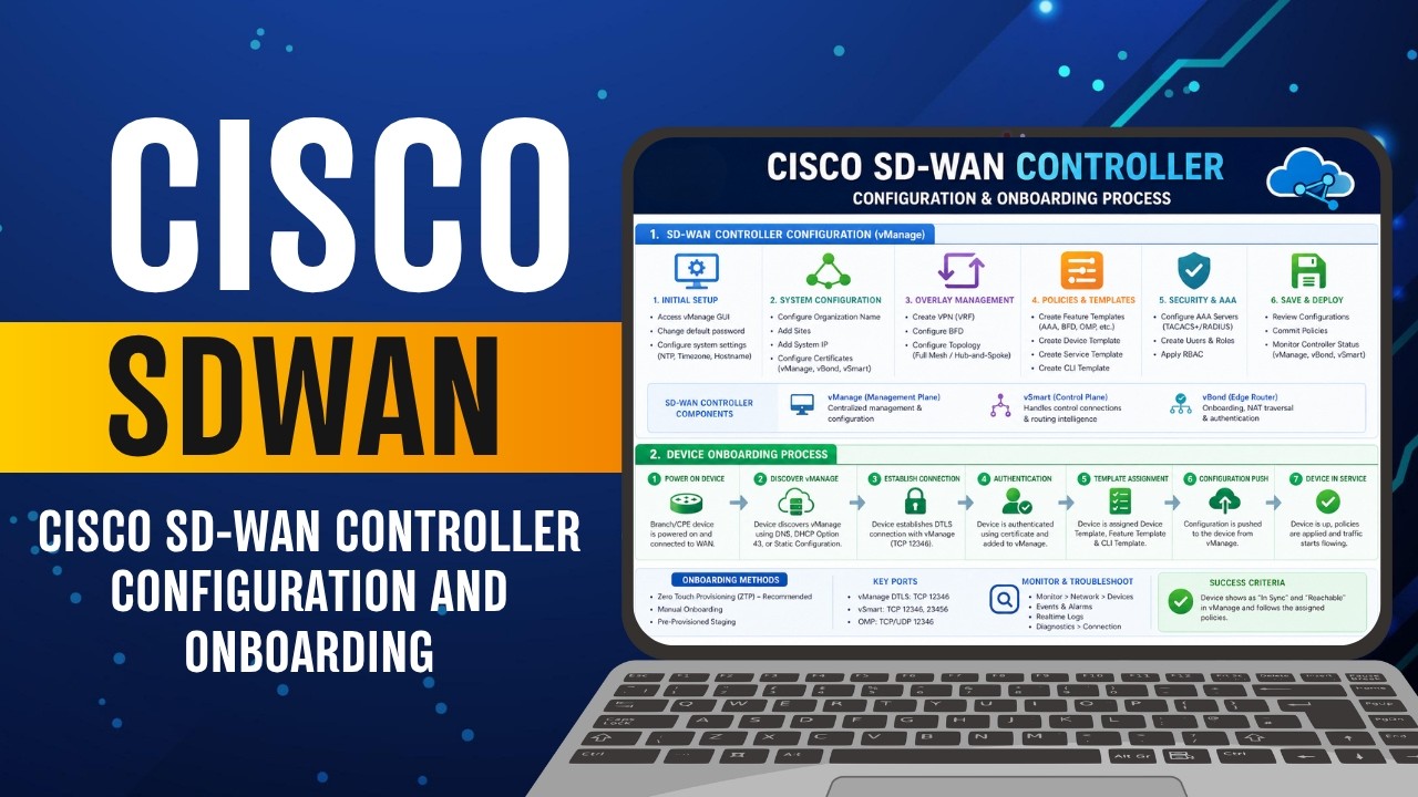 Cisco SD-WAN Controller Configuration and Onboarding Explained
