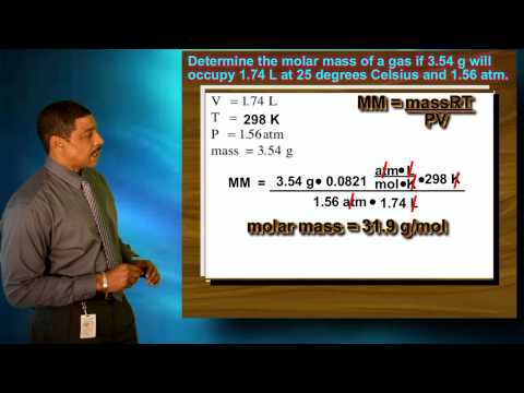 CALCULATING THE MASS OR THE MOLAR MASS OF A GAS USING THE IDEAL GAS LAW (AP Chemistry)