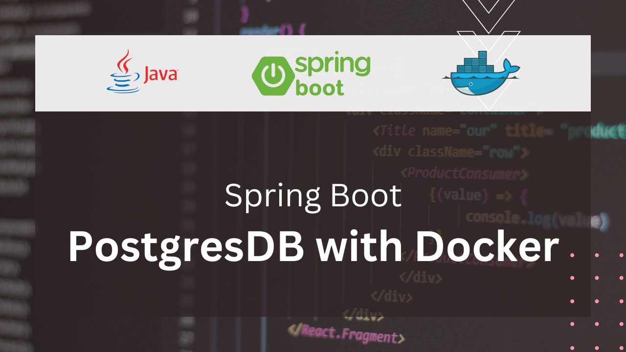 Postgres DB for Spring Boot project (Docker, Java) #tutorial