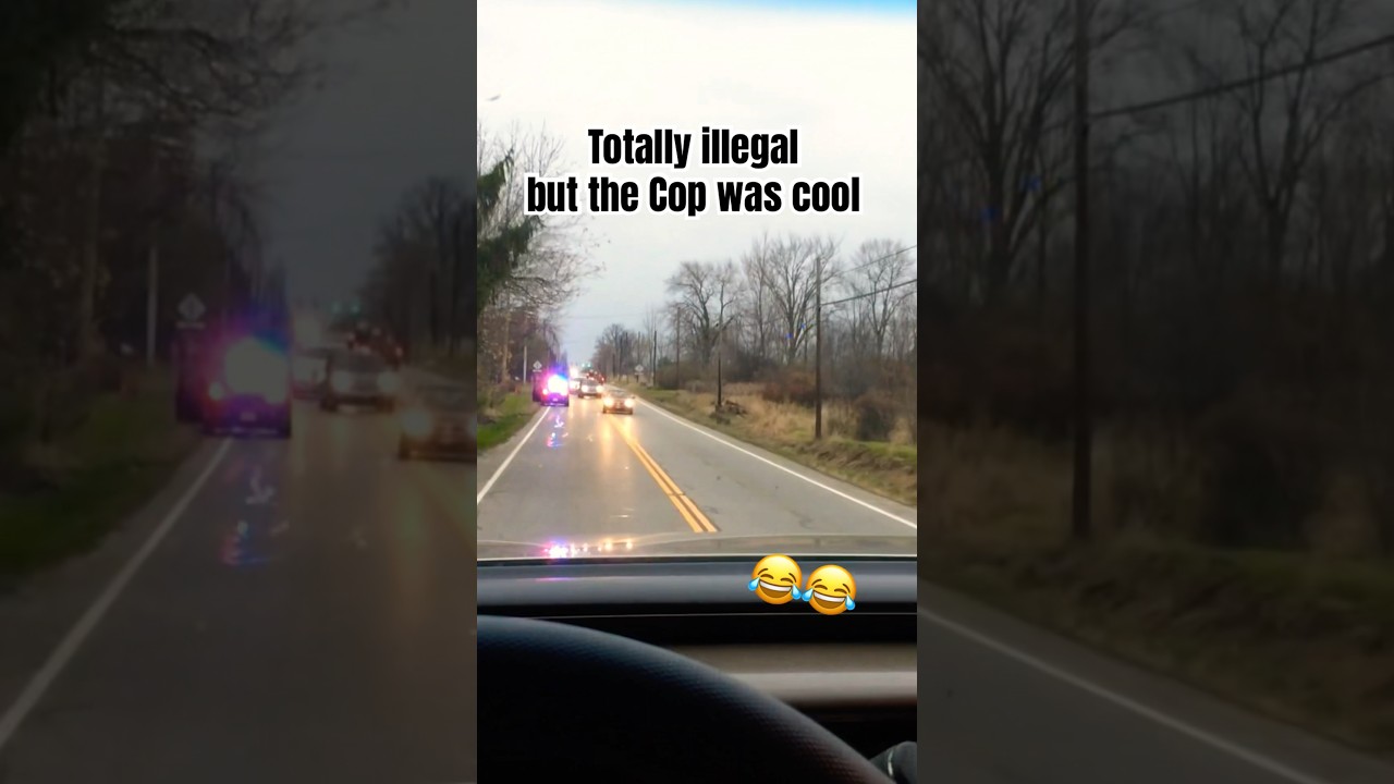 On the back of a tow truck!😂#Funny #Police