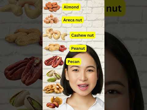 "Nut Varieties: Learn the Names of Common Nuts!" #nuts #vocabulary #english #learnenglish #learn