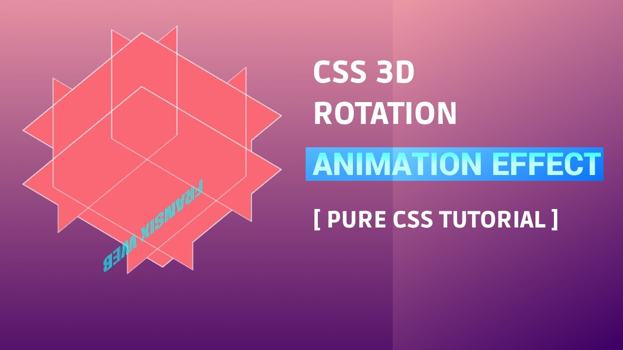 CSS 3D Rotation Animation Effects - Html CSS Animation Tutorial