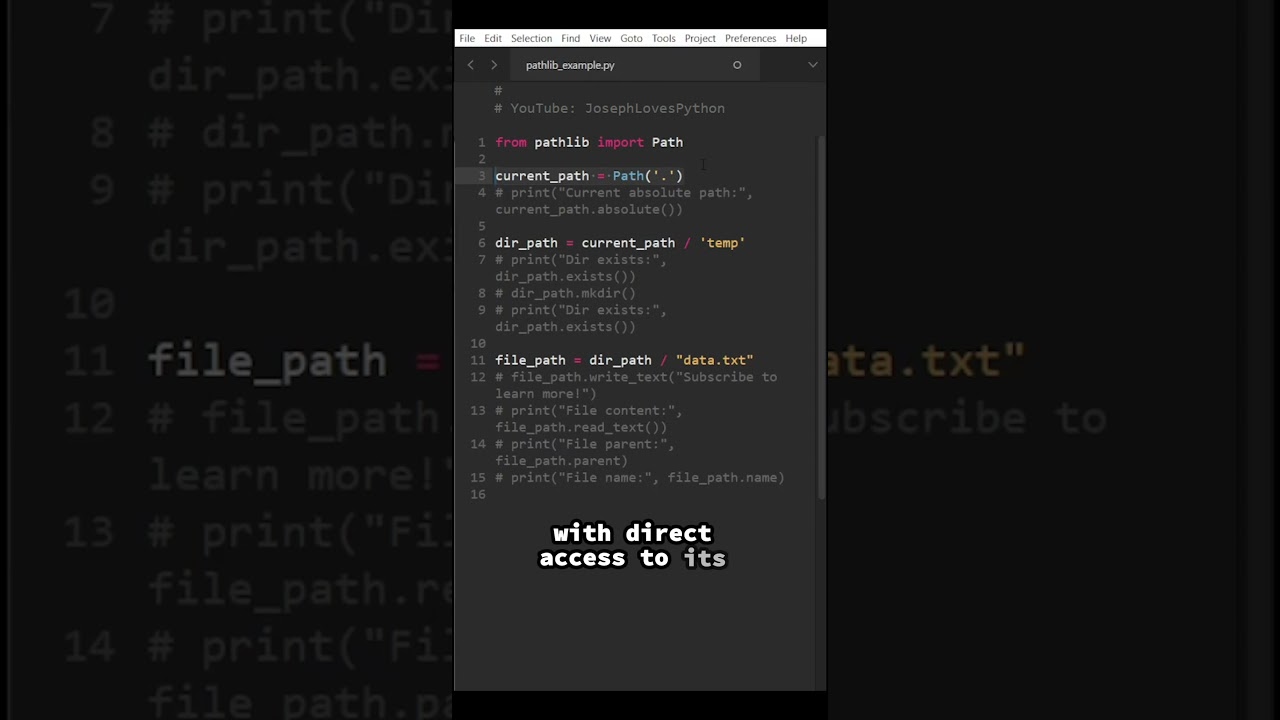 DON'T import os! Try Pathlib Instead! #python