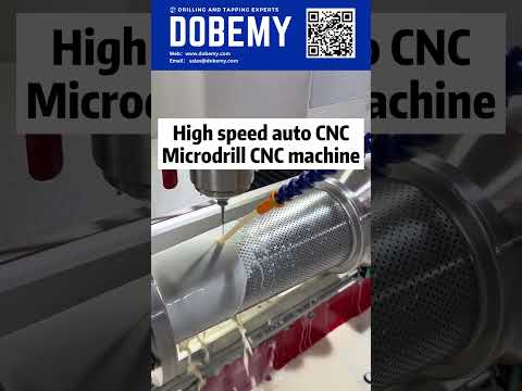 #Microdrill round tube stianless steel auto CNC machine