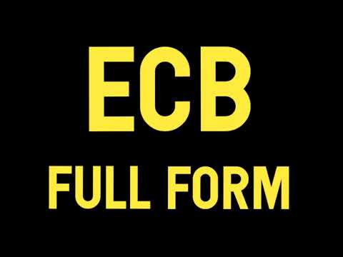 full form of ECB || definition of ECB || full meaning of ECB in hindi and english