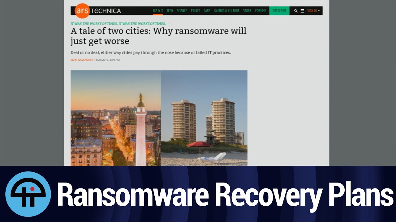 Ransomware Recovery Plans