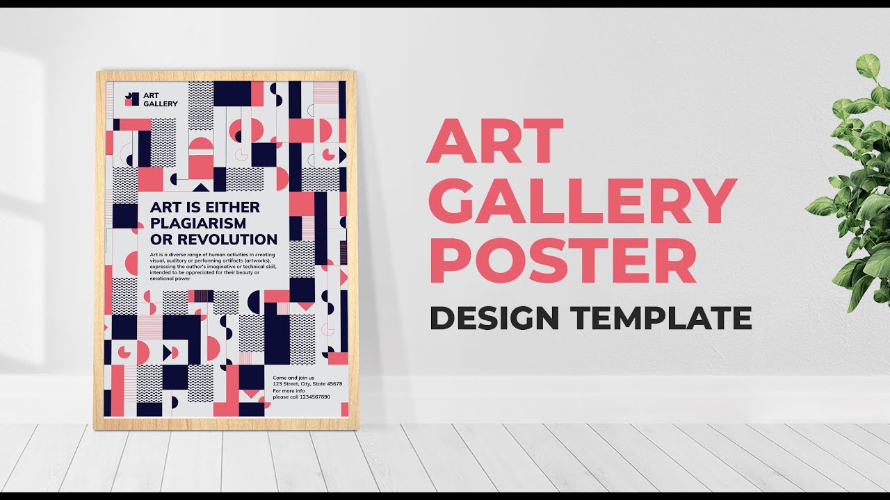 Art Gallery Poster Design Template
