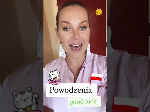🇵🇱 “ good luck “ in Polish language #polishwords #polishlesson #shorts