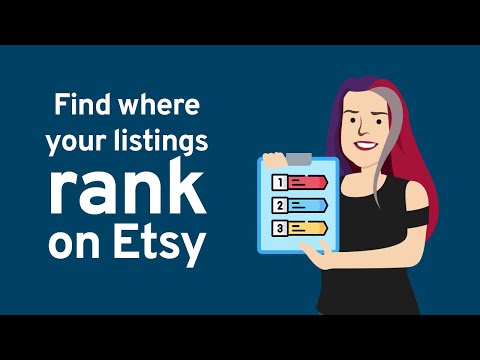 eRank for Etsy, Free Etsy SEO tools, The Rank checker