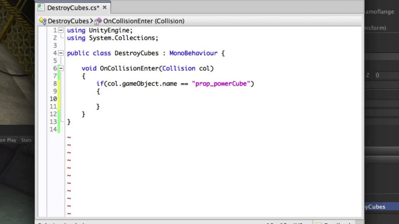 Detecting Collisions (OnCollisionEnter) - Unity Official Tutorials