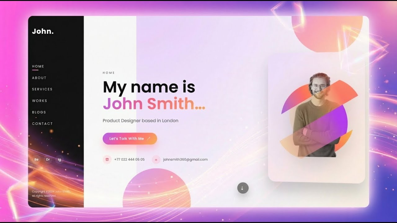 Build a Complete Portfolio Website with HTML, CSS & JavaScript (2026) | Responsive Step-by-Step