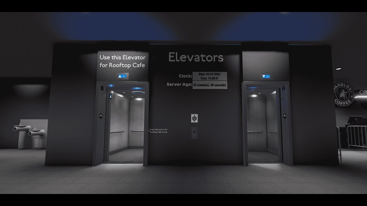 ROBLOX: OTIS SkyRise Series 2 Traction Main Elevators at Tako's Elevator Showcase